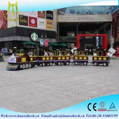 China Hansel hot sale tourist amusement kiddie rides amusement park trains for sale for sale