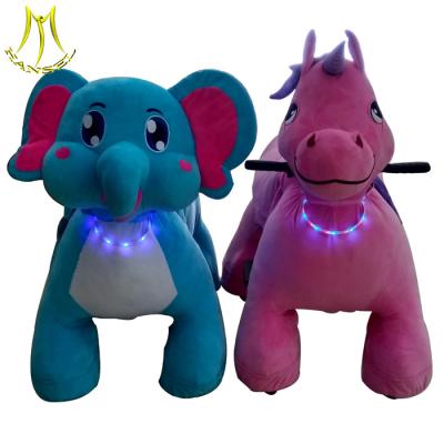 China Hansel low price battery operated stuffed children plush riding animal for sale