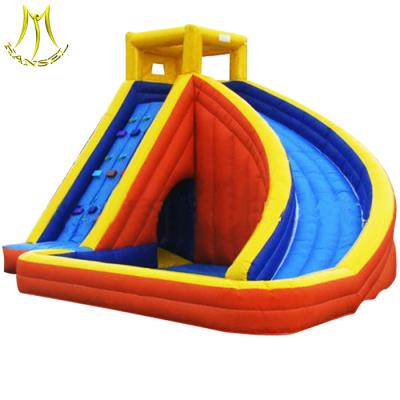 China Hansel wholesale commercial bouncy castles water slide manufacture in Guangzhou panyu for sale