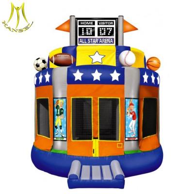 China Hansel outdoor amusement park for kids inflatable big bounce house for sale