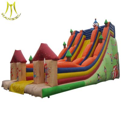 China Hansel amusement park outdoor kids inflatable water slide factory in Guangzhou for sale