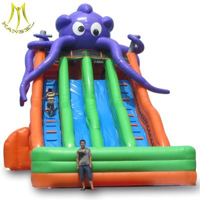 China Hansel guangzhou kids octopus inflatable playground slides for family center for sale