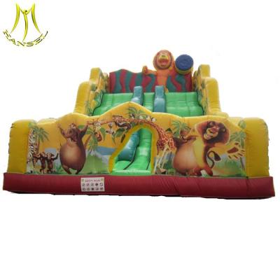 China Hansel high quality challenge games inflatable slide for kids in amusement park for sale
