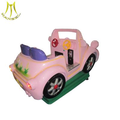 China Hansel popular design fiber glass amusement park games electric toy car for kids for sale
