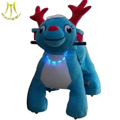 China Hansel l entertainment zoo rider toy to kids battery operated animal walker Christmas deer with led for sale