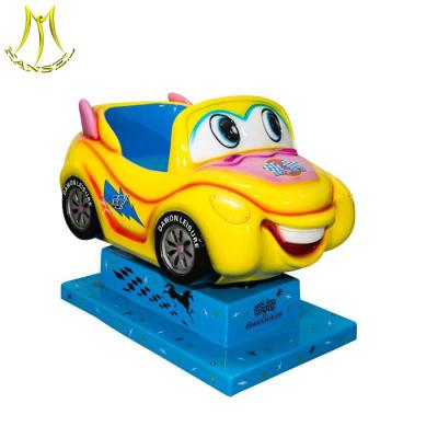 China Hansel amusement park kids on ride toy cars rocking electronic swing car for sale