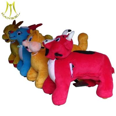 China Hansel battery powered plush animal ride kids electric ride on animals for sale