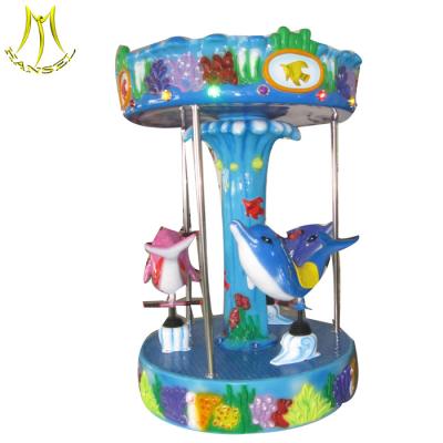 China Hansel  amusement park ride small kids carousel coin operated ride toys for sale