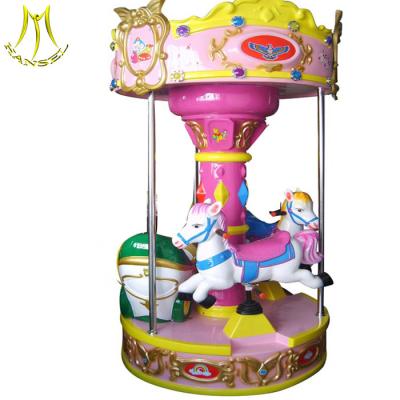 China Hansel amusement park games factory  3 seats mini carousel for sale for sale