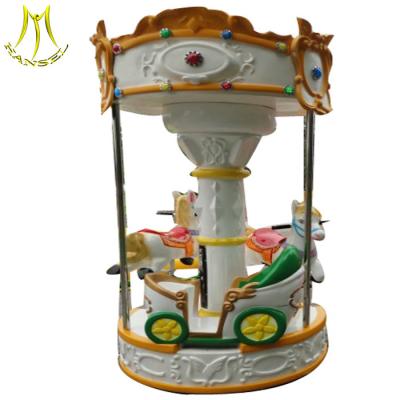 China Hansel  amusement park carousel coin operated amusement  ride for kids for sale