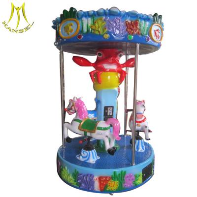 China Hansel  wholesale ride on electric  horse coin operated amusement carousel horses ride for sale