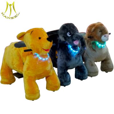 China Hansel Guangzhou plush mental frame kid animal ride for shopping supplier for sale
