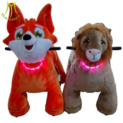China Hansel animal scooter riding  for kids coin operated walking ride on lion for sale