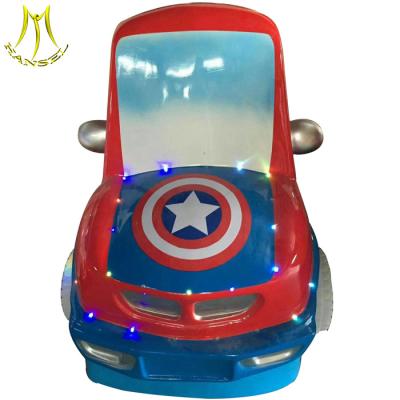China Hansel fiberglass body coin game machine electric kiddie ride on car for sale