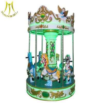 China Hansel mechanical horse ride for sale 3 seats mini carousel for sale for sale