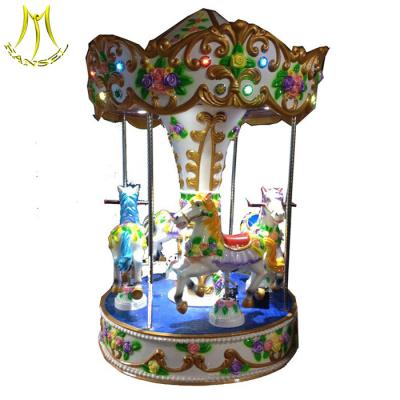 China Hansel  shopping mall 3 seats coin operated mini carousel for sale for sale