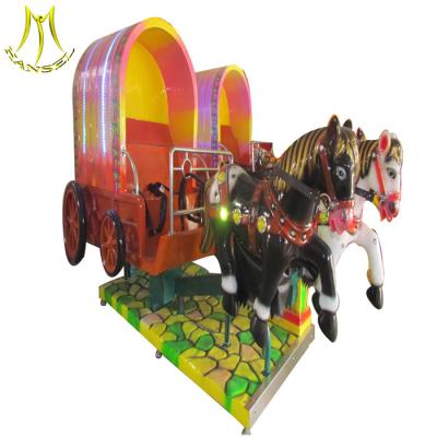 China Hansel mechanical horse ride for sale 3 seats mini carousel for sale mall Guangzhou for sale