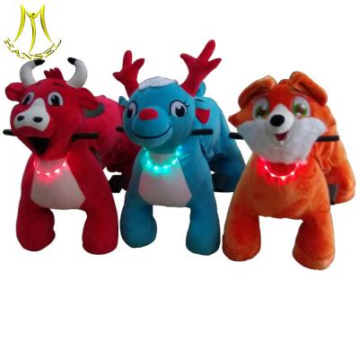 China Hansel shopping mall indoor rides electric animal scooters for kids for sale