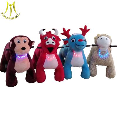 China Hansel mall games for kids indoor games electronic coin operated animal ride for sale