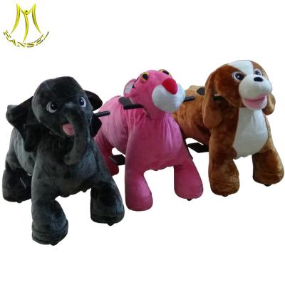 China Hansel electric mountable plush motorized animal for shopping mall for sale