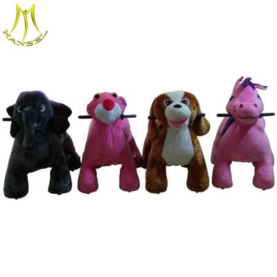 China Hansel  stuffed animal toy ride electric ride on toy for kids game center for sale
