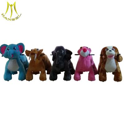 China Hansel kids plush animals scooter kids toy ride for shopping mall for sale