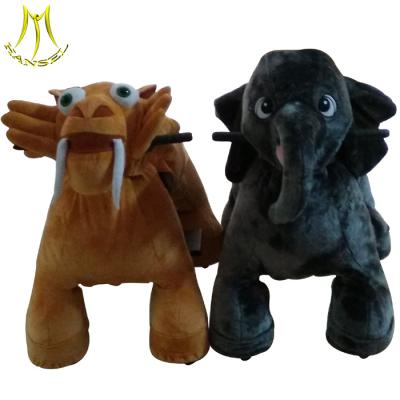 China Hansel high quality family walking plush animal toy ride on elephant for sale