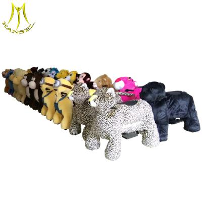 China Hansel happy enjoy walking animal toys plush motorized animals in shopping mall for sale