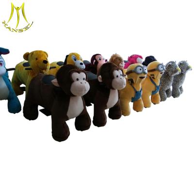 China Hansel coin operated indoor adventure playground electric ride on toy kiddie rides for sale