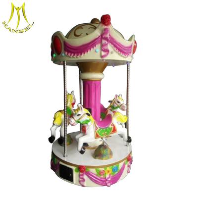 China Hansel Guangzhou 3 seats portable small merry go round carousel for sale for sale