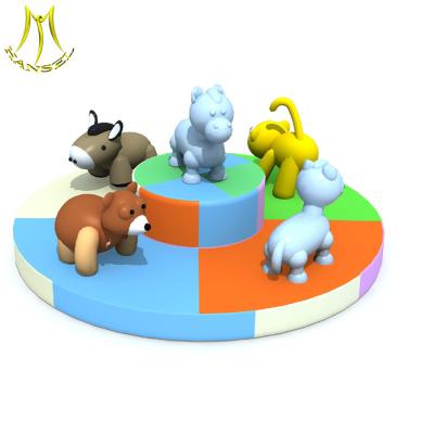 China Hansel  soft outdoor playground equipment for kid animal carousel for sale