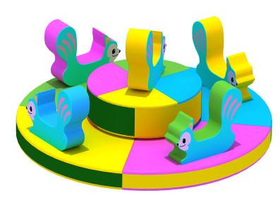 China Hansel  soft outdoor playground equipment for kid indoor games animal carousel for baby for sale