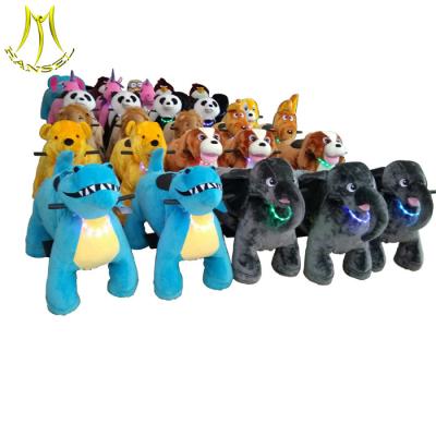China Hansel  luna park toys animal push elactrical bike animals cart ride for mall for sale
