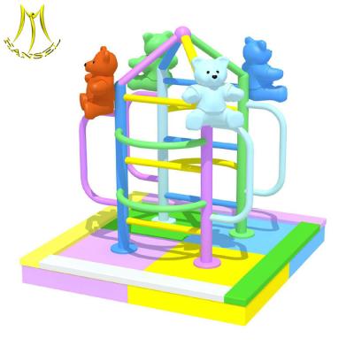 China Hansel  indoor theme park for kids soft play equipment climbing castle for sale