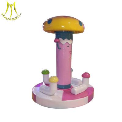 China Hansel   amusement park equipment toddler toys for kids electric indoor mushroom carousel for sale