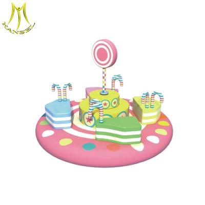 China Hansel  kids' amusement park game room equipment attractions for children eletric revolve cake for sale