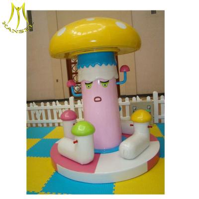 China Hansel  Electric mushroom carousel for baby indoor toddler soft play item for sale