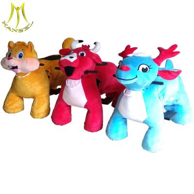 China Hansel   wholesale plush animal fun ride 4 wheels for sales motorized horse toy for adults for sale