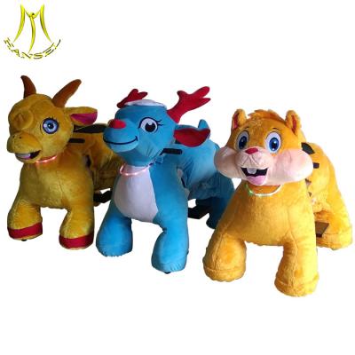 China Hansel  electrical toy moving animal zoo rider animales mountables in mall for sale