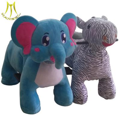 China Hansel Plush motorized stuffed animals electric kids ride on horse for sale for sale