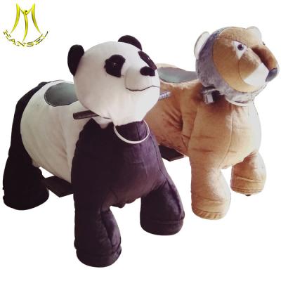 China Hansel wholesale electric walking kids ride on panda for shopping malls for sale