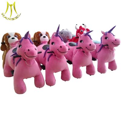 China Hansel coin operated kids ride machine kids ride on animal car for sale for sale