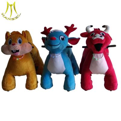 China Hansel  commercial  walking safari rides battery operated ride horse electric  ride on toys for sale