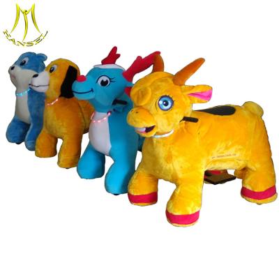 China Hansel  wholesale children moving dog animal electronic ride on unicorn for park for sale