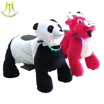 China Hansel  kids and adult ride on toys plush animal walking toy for indoor playground for sale