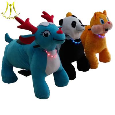 China Hansel attraction kids and adults plush animal walking rides for mall for sale