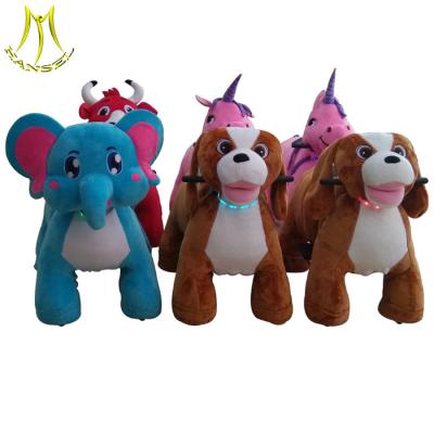 China Hansel walking children ride on racing coin operating happy rides on animal for sale