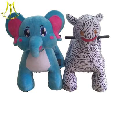 China Hansel  amusement game blue elephant riding toys for kids safari animal motorcycle for sale