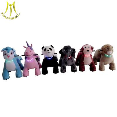 China Hansel   fast profits children walking stuffed animals coin operated rides for shopping mall for sale