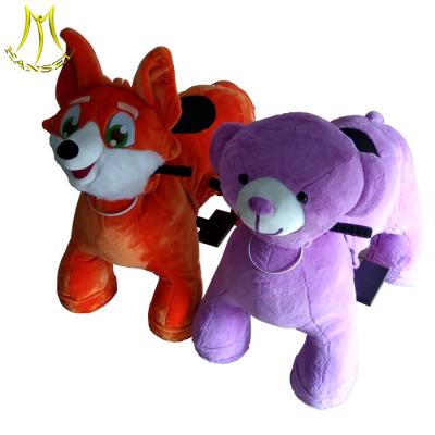 China Hansel  coin operated unicorn motorized plush animal for mall for sale